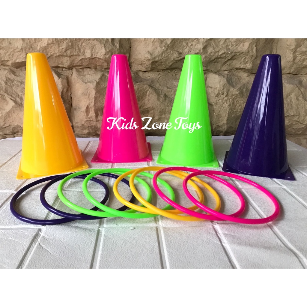 Jual KZT Mainan Anak Cone Kerucut Plus Ring Thoriwing / Cone Game Seru ...