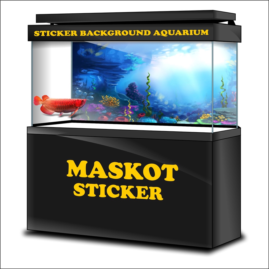 Jual STICKER AQUARIUM, STIKER AKUARIUM, AQUASCAPE, STIKER KACA AQUARIUM ...