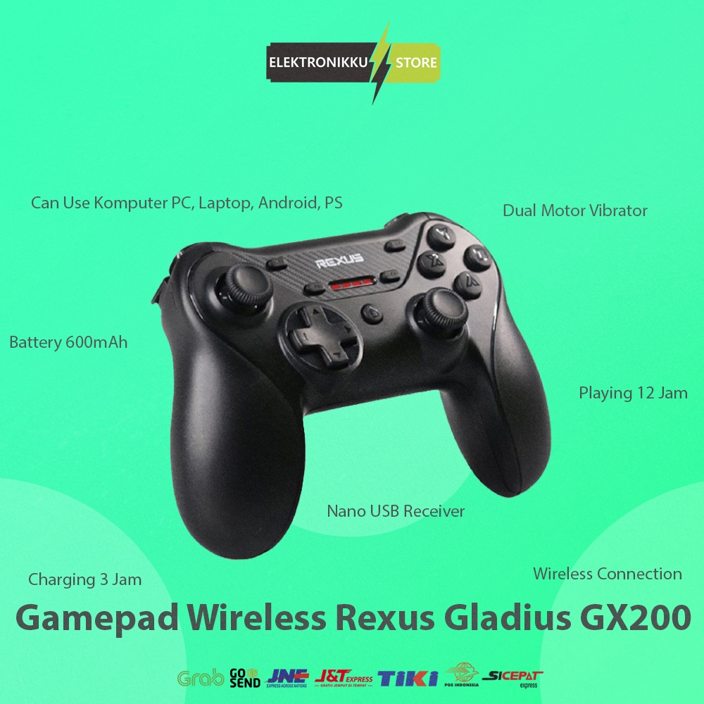 Jual Gamepad Wireless Rexus Gladius GX200 Stick Gaming Android PS PC ...