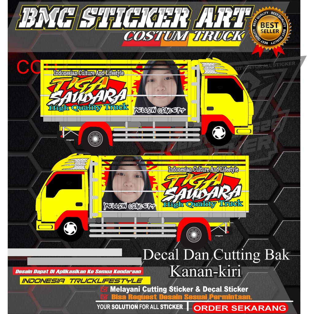 Jual STICKER DECAL DAN CUTTING BAK KANAN-KIRI/STICKER VARIASI GAMBAR ...