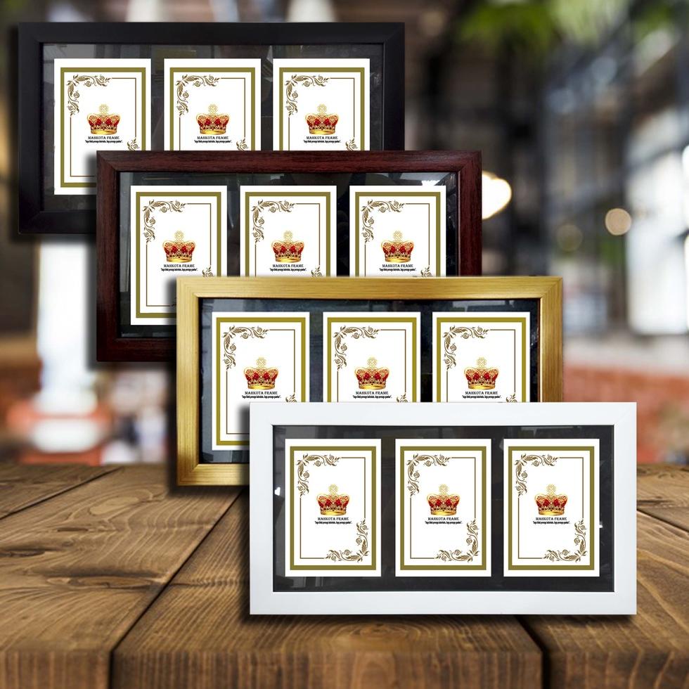 Jual Murah Bingkai Figura Frame 4R 3 IN 1 (susun) Horizontal minimalis ...