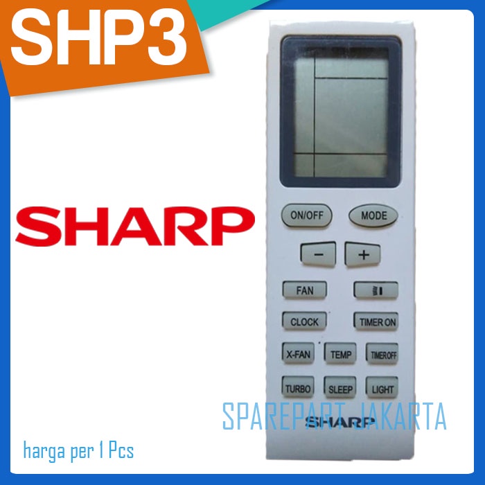 Jual Remote AC Sharp 3 YB1FA SHP3 | Shopee Indonesia