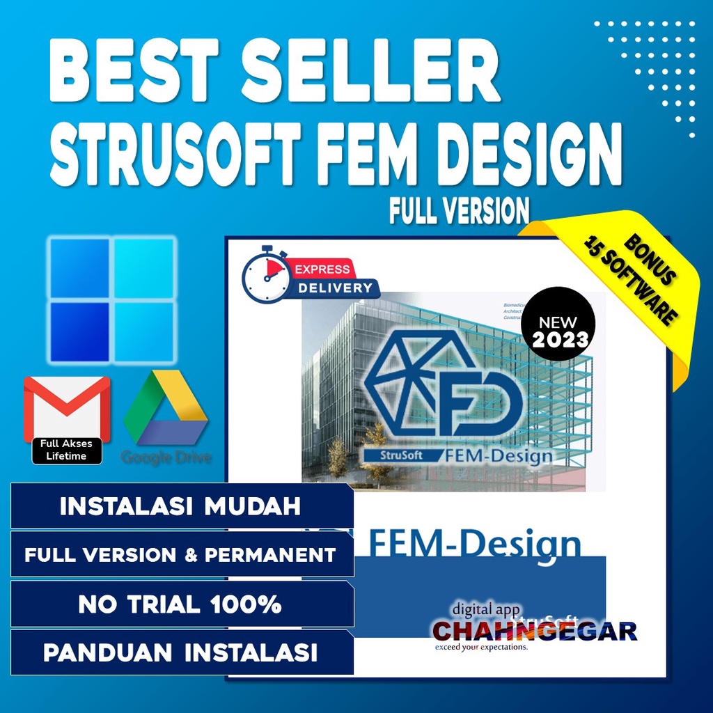 Jual StruSoft FEM-Design Suite 2025 Software Design StruSoft FEM Design untuk membuat design 3D ...