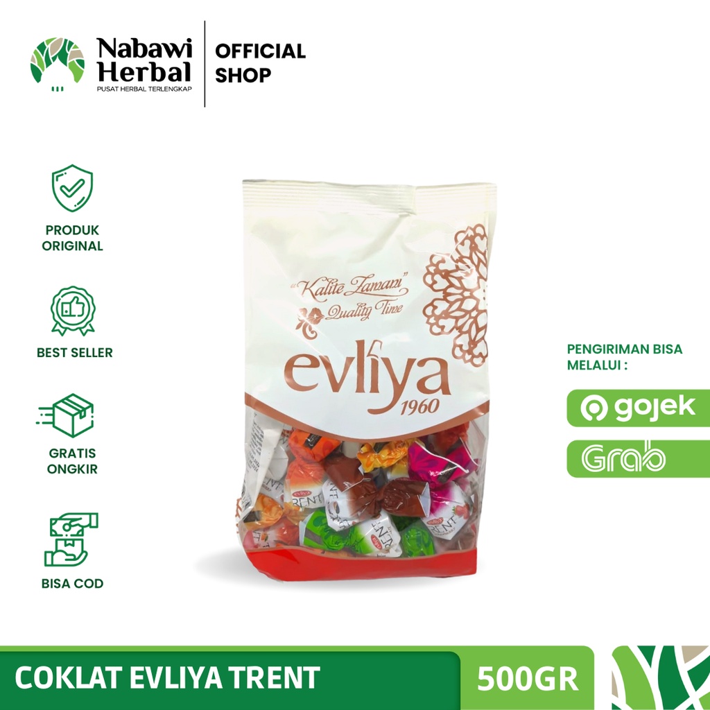 Jual EVLIYA - Coklat Evliya Trent Oleh Oleh Haji Umroh 500gr | Shopee ...