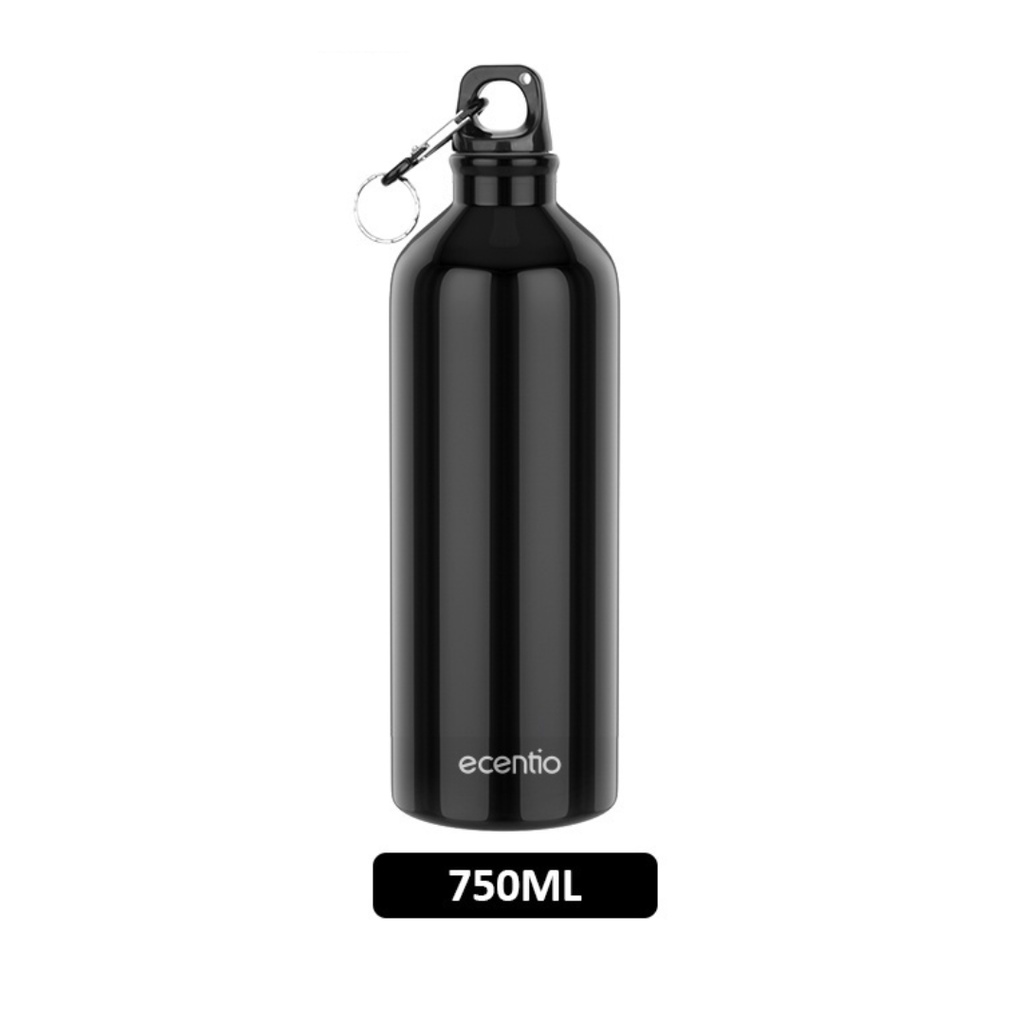 Jual ECENTIO Botol Air Minum 750 ml Aluminium Ringan Olahraga Anti ...