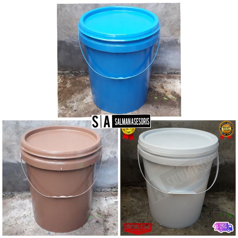 Jual Tong Ember Plastik 25 Kg Tempat Sampah 20 Liter | Shopee Indonesia