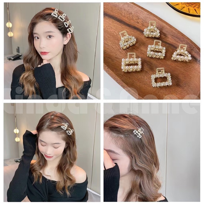 Jual Jepit Rambut Alloy Mini Jedai 2.5cm Mutiara /Jepit Rambut Poni ...