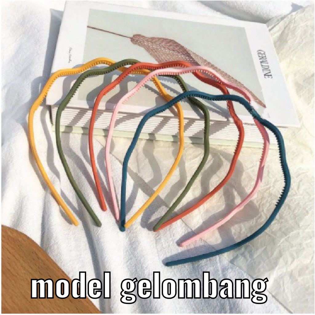 Jual Bando Fashion Doff Model Gelombang Wanita Fashion Rambut Korea ...