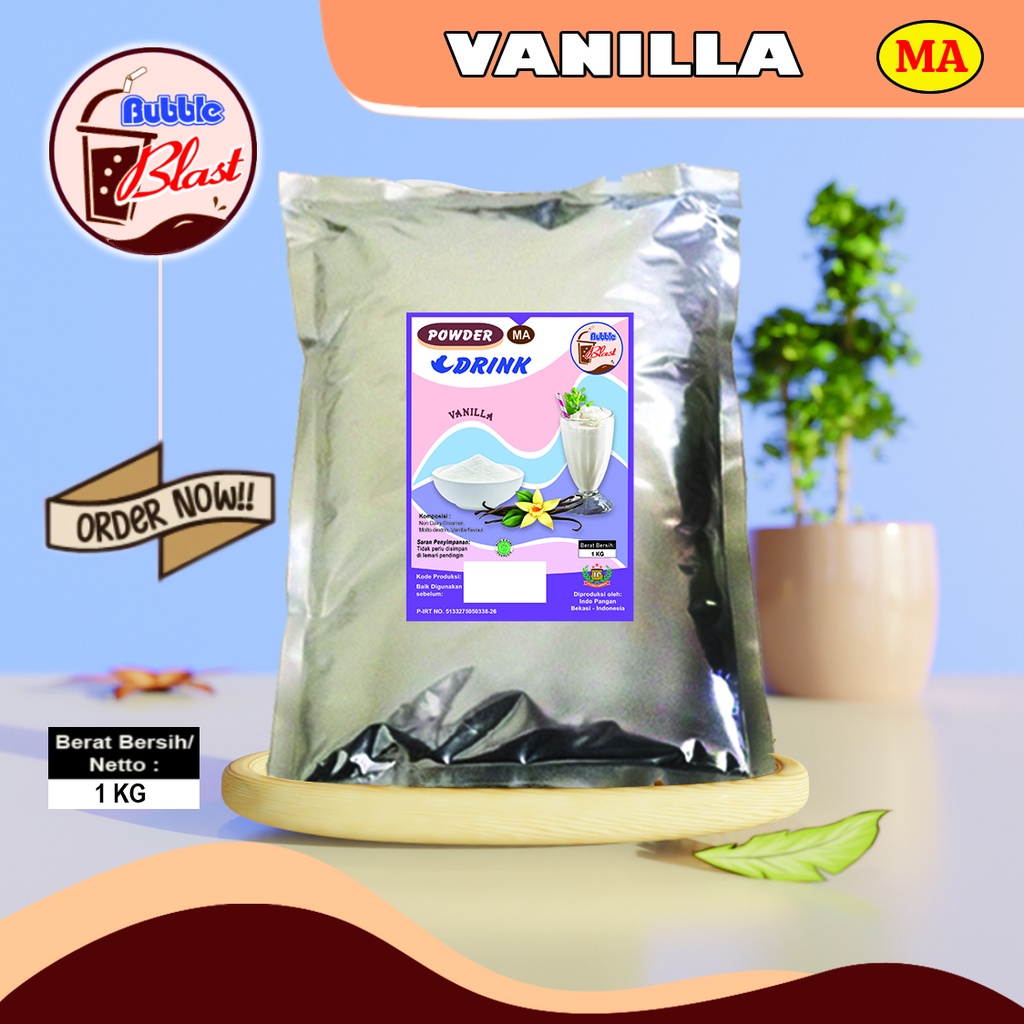 Jual Bubuk VANILLA 1 KG - Bubuk Minuman Plain - Powder Vanila Original | Shopee Indonesia