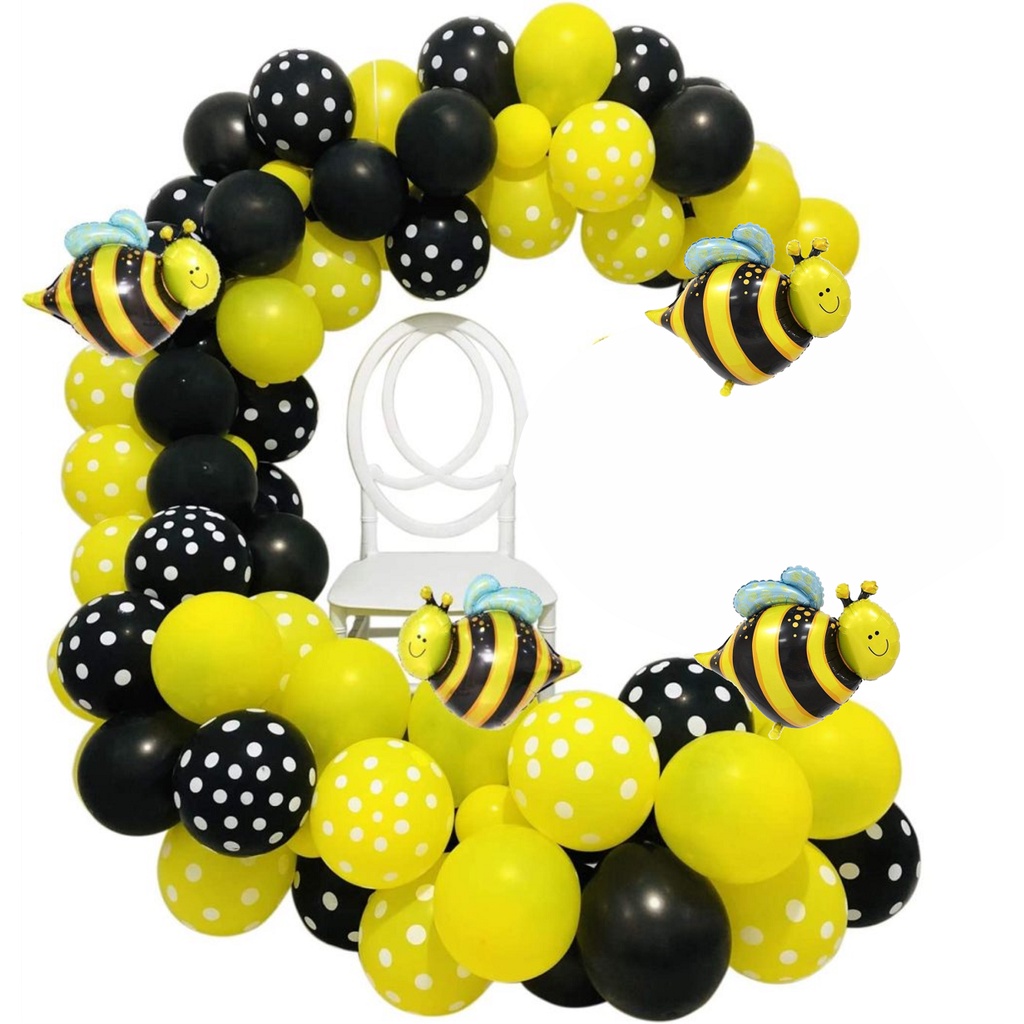Jual Paket Dekorasi Happy Birthday Tema Bee LEBAH | Paket Balon HBD ...
