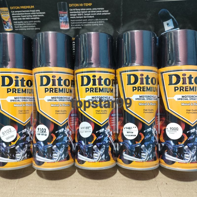 Jual Diton Premium Pilox Pilok Cat Semprot 400cc Ready Berbagai Warna Putih White Super White ...