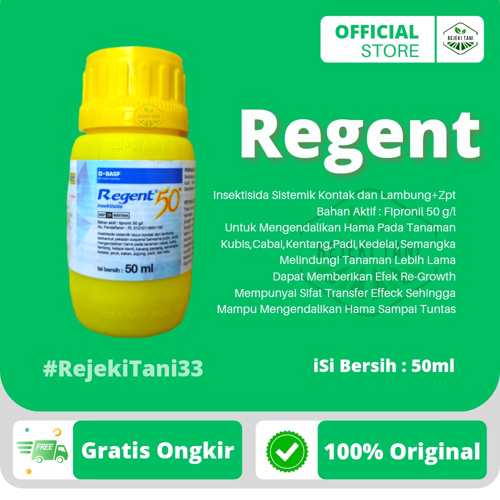Jual Insektisida REGENT 50 SC & Zat Pengatur Tumbuh ZPT 50ml Racun ...