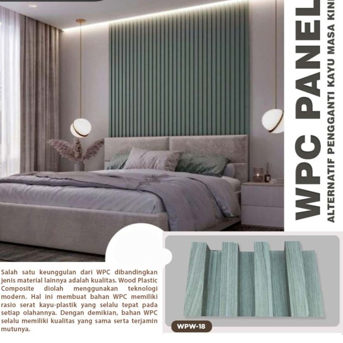 Jual wall panel composite / WPC PANEL dinding pvc | Shopee Indonesia