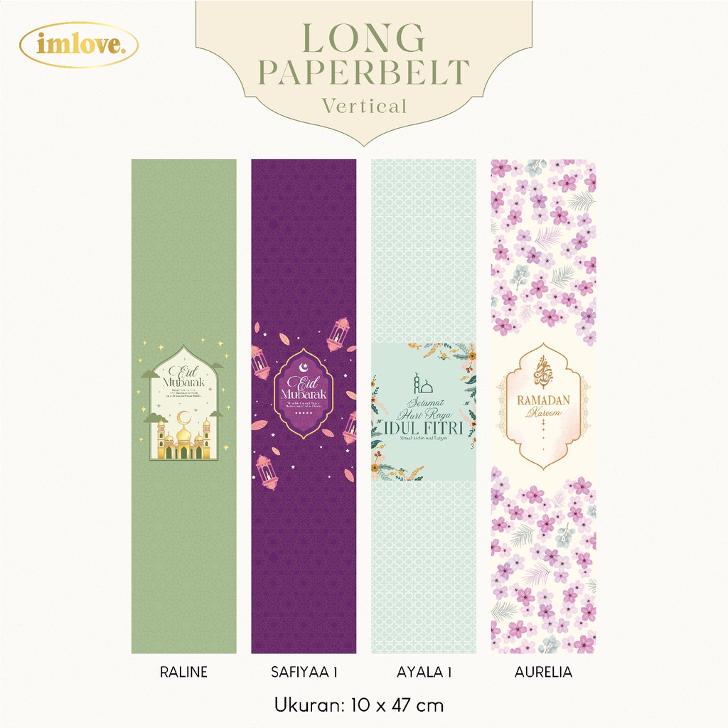 Jual [10 PCS] Long Paper Belt Lebaran Paperbelt Idul Fitri Hiasan ...
