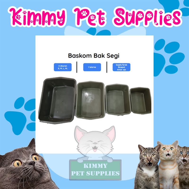Jual CAT LITTER BOX kotak pasir kucing kotoran pup kucing baskom nampan ...