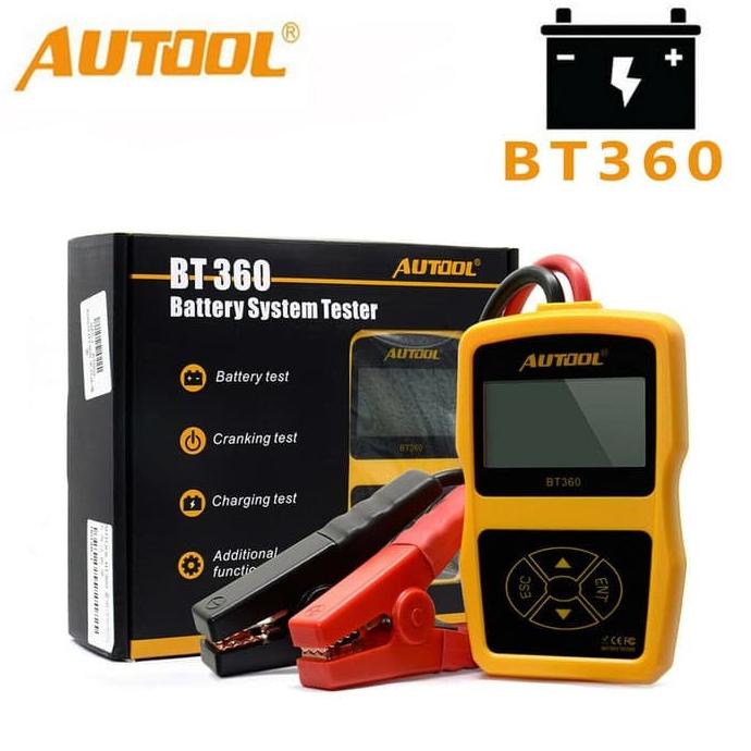 Jual Produk Terbaik] alat test aki tester baterai 12V CCA BT 360 autool ...