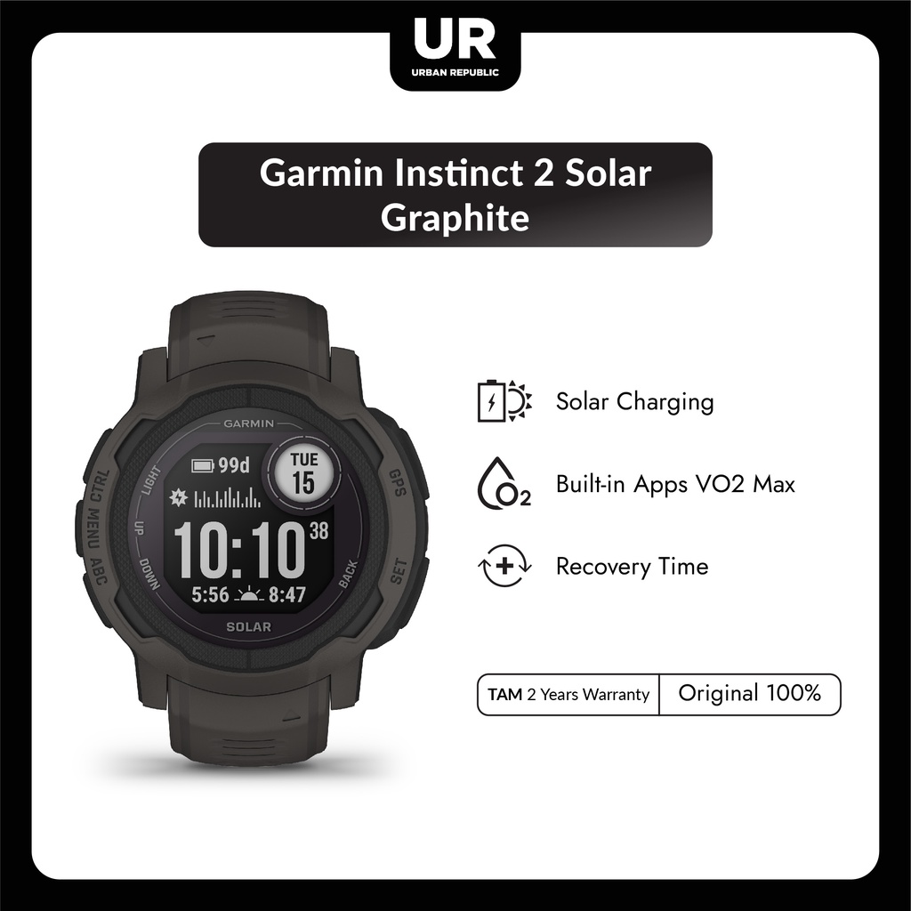 Jual Garmin Instinct 2 Solar - Graphite | Shopee Indonesia