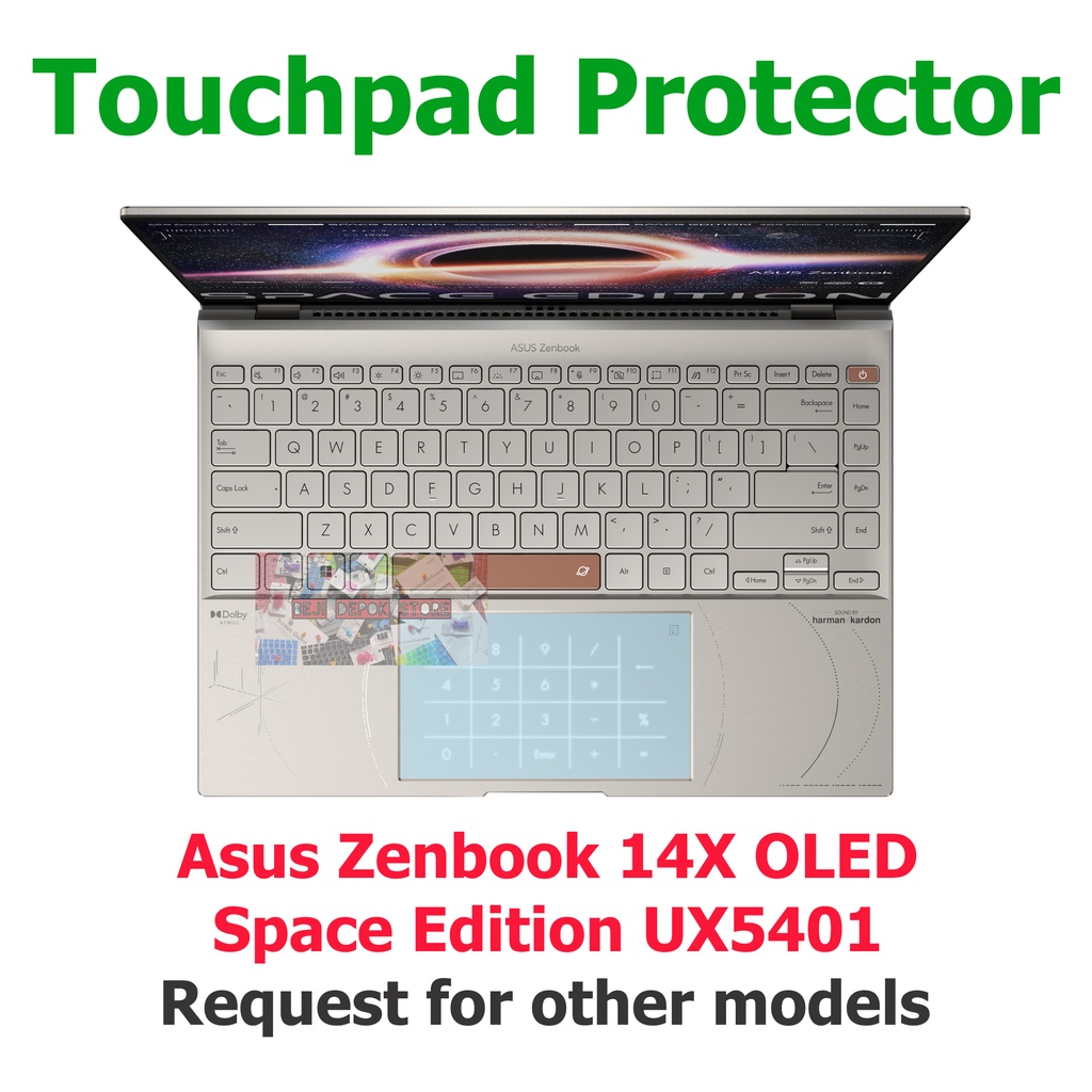 Jual Touchpad Trackpad Protector Asus Zenbook 14X OLED Space Edition ...