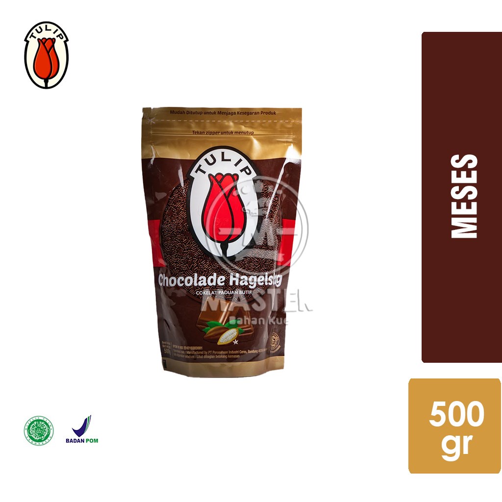 Jual Tulip Meses Coklat / Chocolade Hagelslag / Butir Coklat [500 gr ...