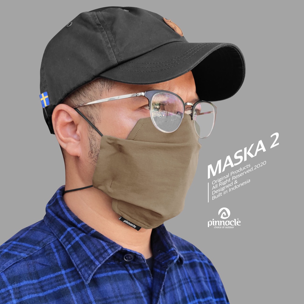 Jual Pinnacle Pro Official Maska 2 - Khaki | Shopee Indonesia