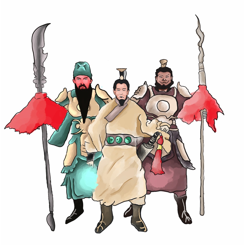 Jual POLO SHIRT ANIME 3 BROTHERS SAMKOK THREE KINGDOM (INTAN DYNASTY ...