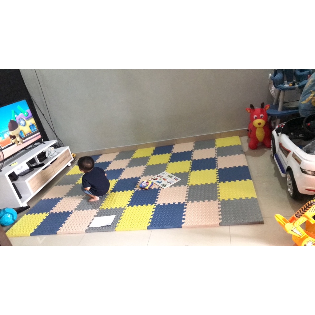 Jual Karpet Matras Eva Foam TEBAL 2,5CM / Matras Puzzle / Alas Lantai ...