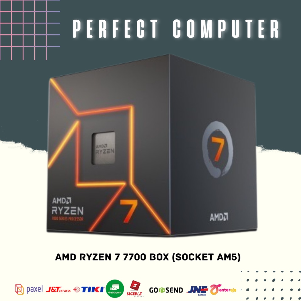 Jual PROCESSOR AMD RYZEN 7 7700 BOX (Socket AM5) | Shopee Indonesia