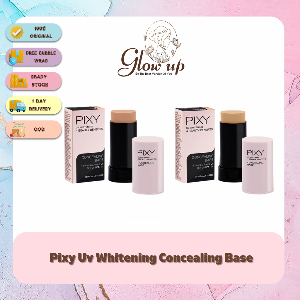Jual PIXY Concealing Base 9g ( UV Whitening 4 Beauty Benefits concealer ...