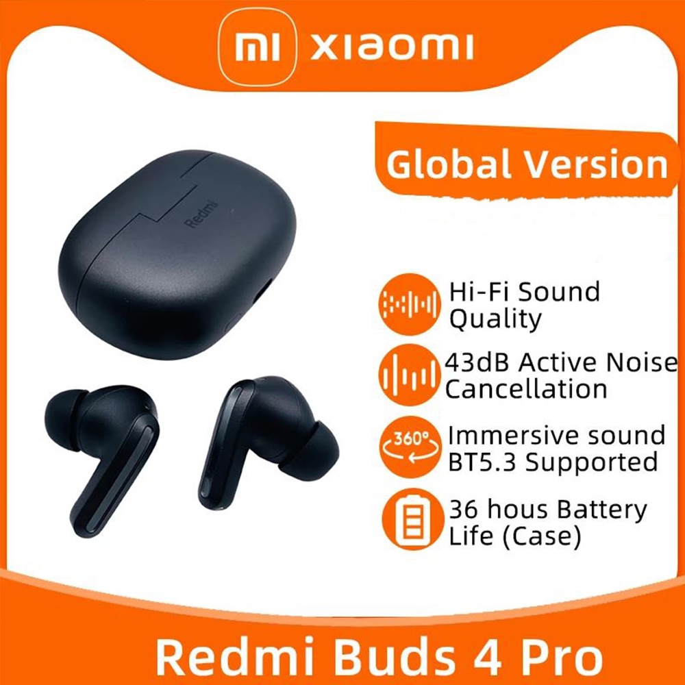 Jual Redmi Buds 4 Pro Earphone Airbuds Handsfree ANC True Wireless ...