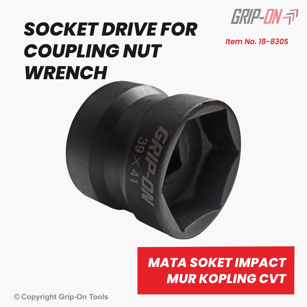 Jual Grip-On Double Socket Drive 39X41 For Coupling Nut Wrench - Mata Shock Impact Kunci Mur ...