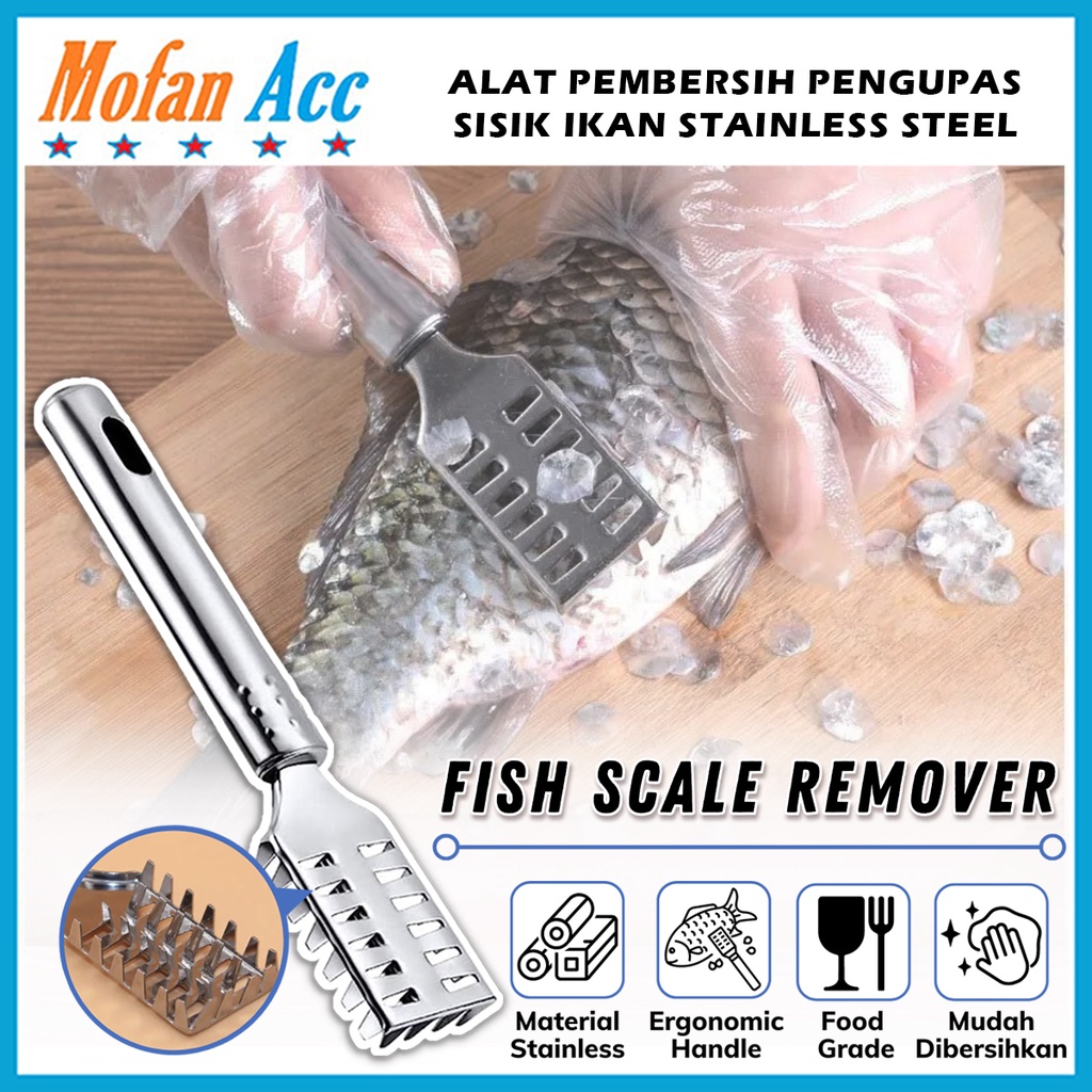 Jual Alat Pembersih Sisik Ikan Stainless Steel Anti Karat / Fish Scale ...