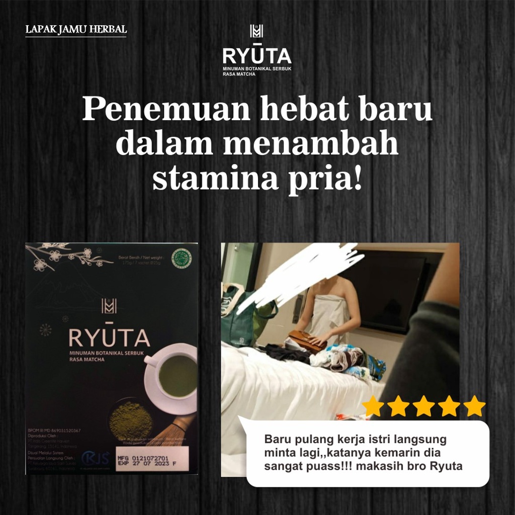 Jual Minuman Teh Herbal Penambah Stamina Pria RYUTA Obat Kuat Herbal Atasi Ejakulasi Dini Pada ...
