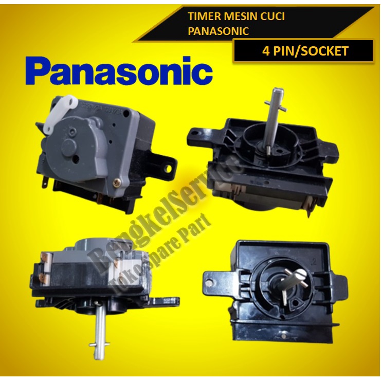Jual Timer Mesin Cuci PANASONIC 4 Pin - Timer Wash Socket 4 Skun ...