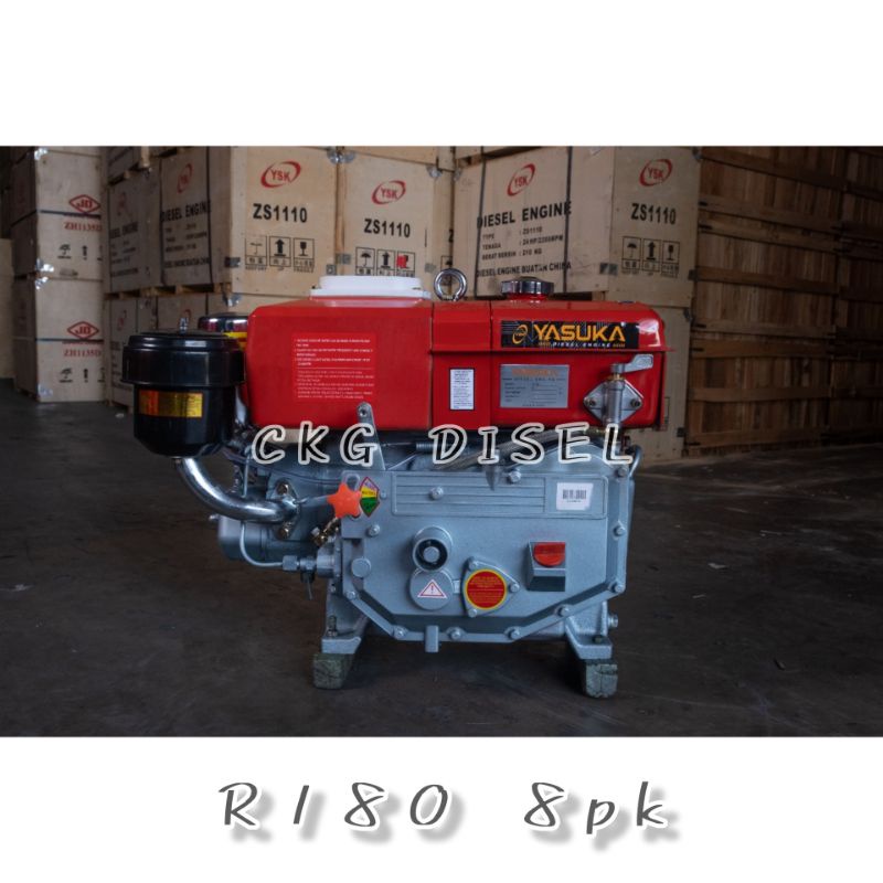 Jual YASUKA MESIN DIESEL 8 PK R 180 8HP ENGINE DIESEL PENGGERAK MESIN ORI | Shopee Indonesia