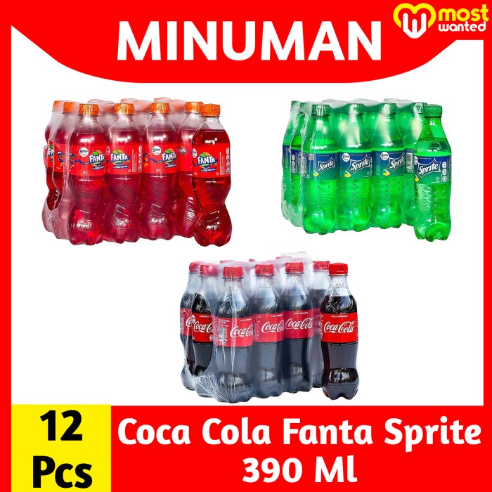 Jual SPRITE/COCA COLA/ FANTA 390ml /KRAT | Shopee Indonesia