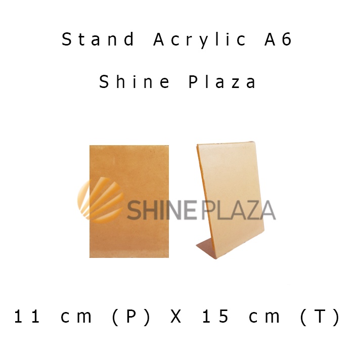 Jual Stand Acrylic A6 Display Papan Nama Harga Menu Brosur Akrilik Tent ...