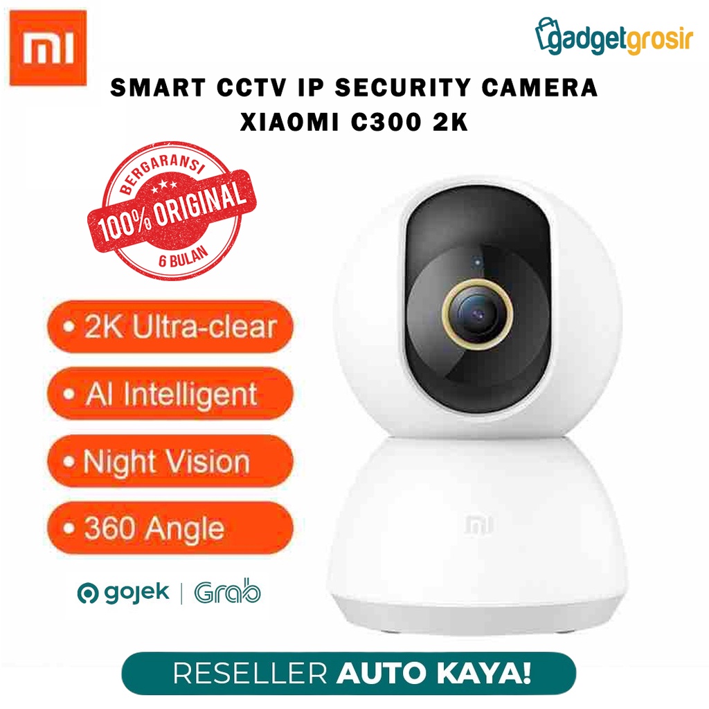 Jual CCTV Xiaomi Mi Home Smart Security IP Camera 360 HD 2K Original ...