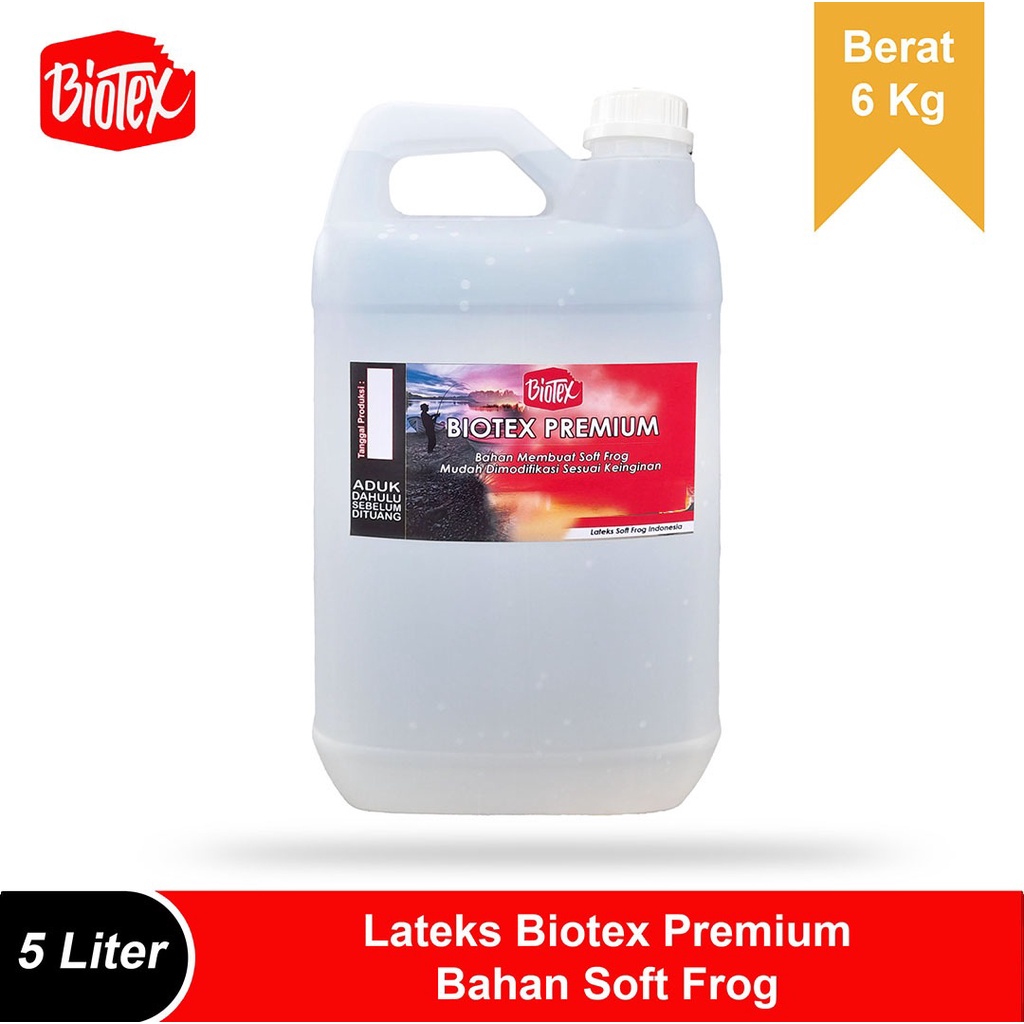 Jual Lateks Biotex Premium Bahan Bikin Soft Frog 5 Liter | Shopee Indonesia