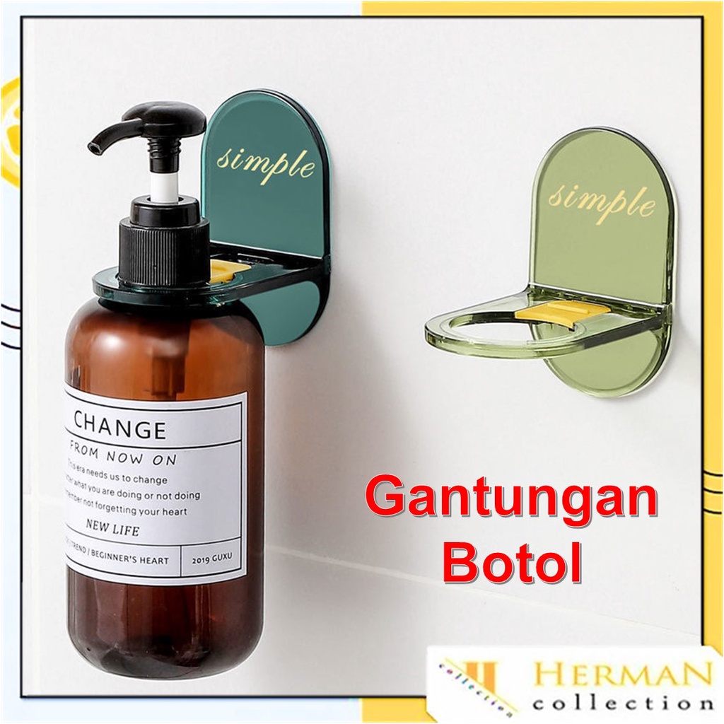 Jual HC Gantungan Tempel Wadah Botol Sabun Holder Tempel Shampoo ...