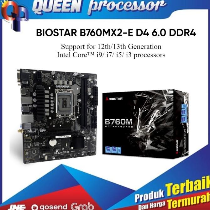 Jual MAINBOARD BIOSTAR B760MX2-E D4 ( LGA 1700 / B760 / DDR4 ) | Shopee ...