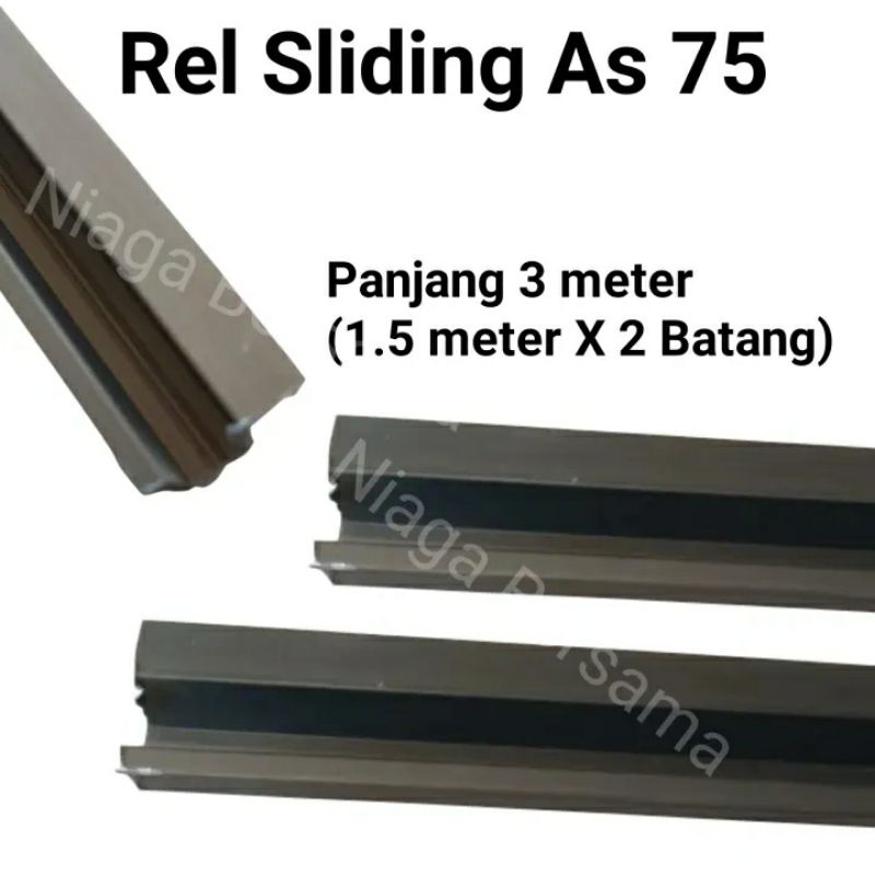 Jual Rel Sliding Lemari Model Tanam SD75 Pintu Geser Eceran | Shopee Indonesia