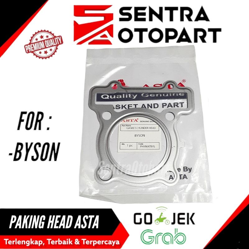 Jual Paking perpak head het silinder atas Byson bison asta | Shopee ...