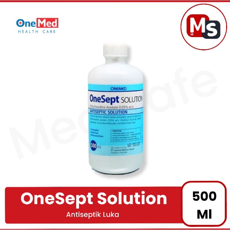 Jual OneSept Solution OSS 500 Ml Onemed Antiseptik Pencuci Luka / Btl ...