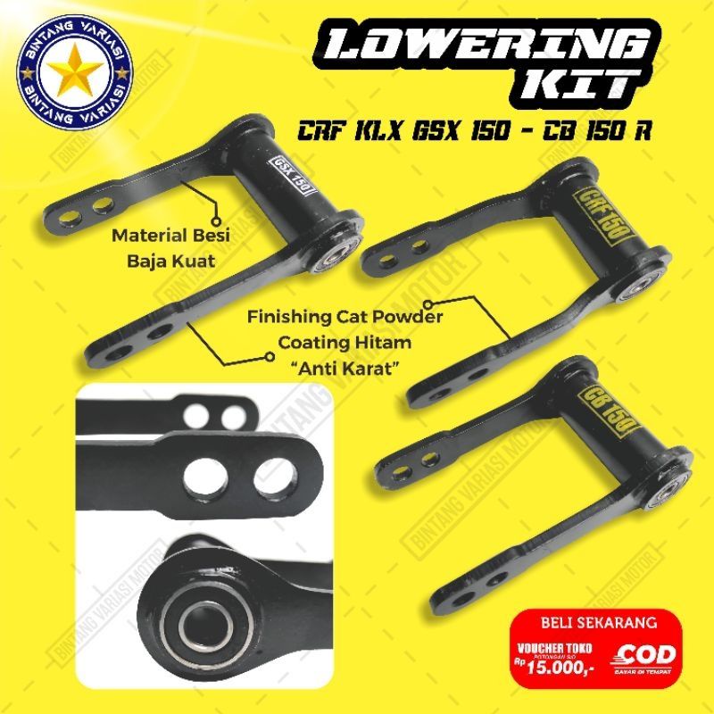 Jual Lowering Kit Pemendek Monoshock Shock Belakang CRF GSX KLX 150 ...