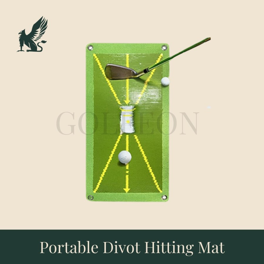 Jual Golf Training Mat Portable Divot Tracker/ Karpet Latihan Driving ...