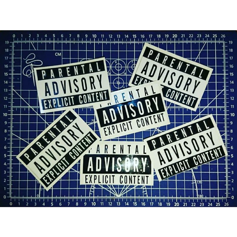 Jual Sticker Parental Advisory Explicit Content | sticker cutting ...