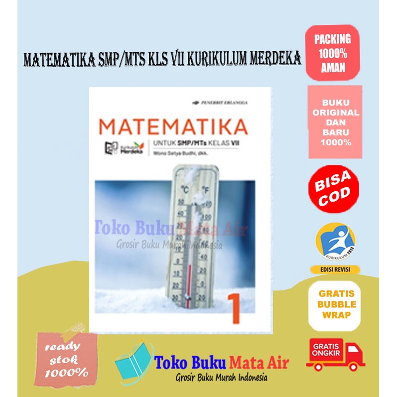 Jual BEST SELLER MATEMATIKA SMP/MTS KELAS 7 8 9 KURIKULUM MERDEKA - WONO SETYA ERLANGGA | Shopee ...