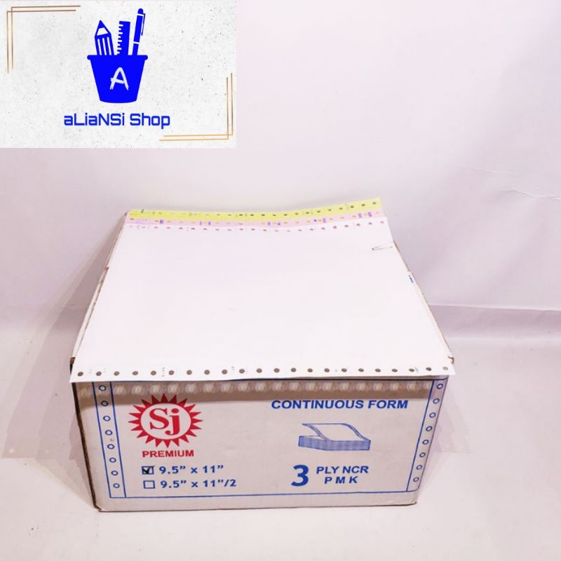 Jual Continuous Form 9,5" x 11" (3 PLY NCR) - merk SJ PREMIUM | Shopee ...