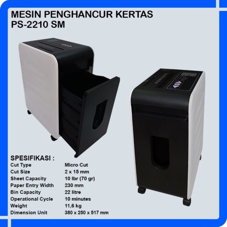 Jual KOZURE PS 2210SM Micro Cut Mesin Alat Penghancur Kertas Paper ...