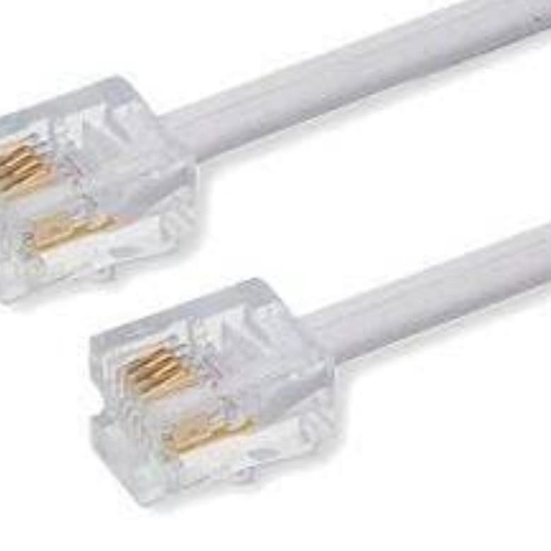 Jual KABEL LINE TELEPON 1 METER PLUS RJ11 | Shopee Indonesia